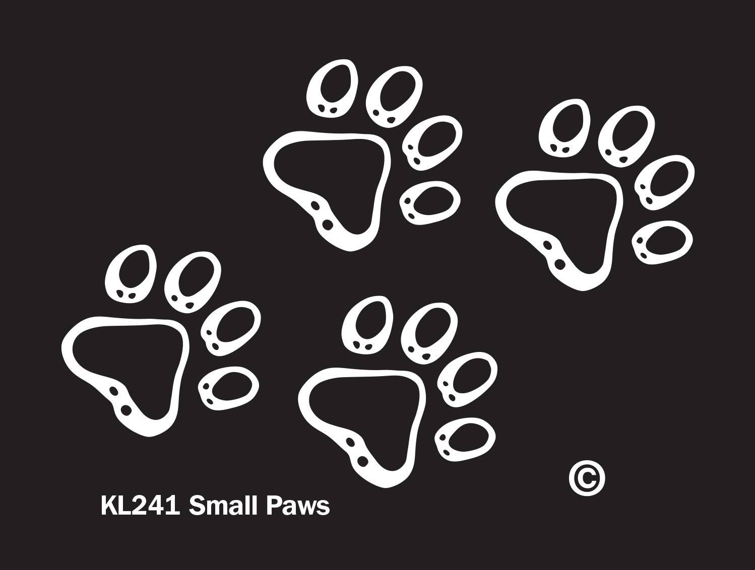 Small Paw Prints K-line Window Tattoo – Salty Paws