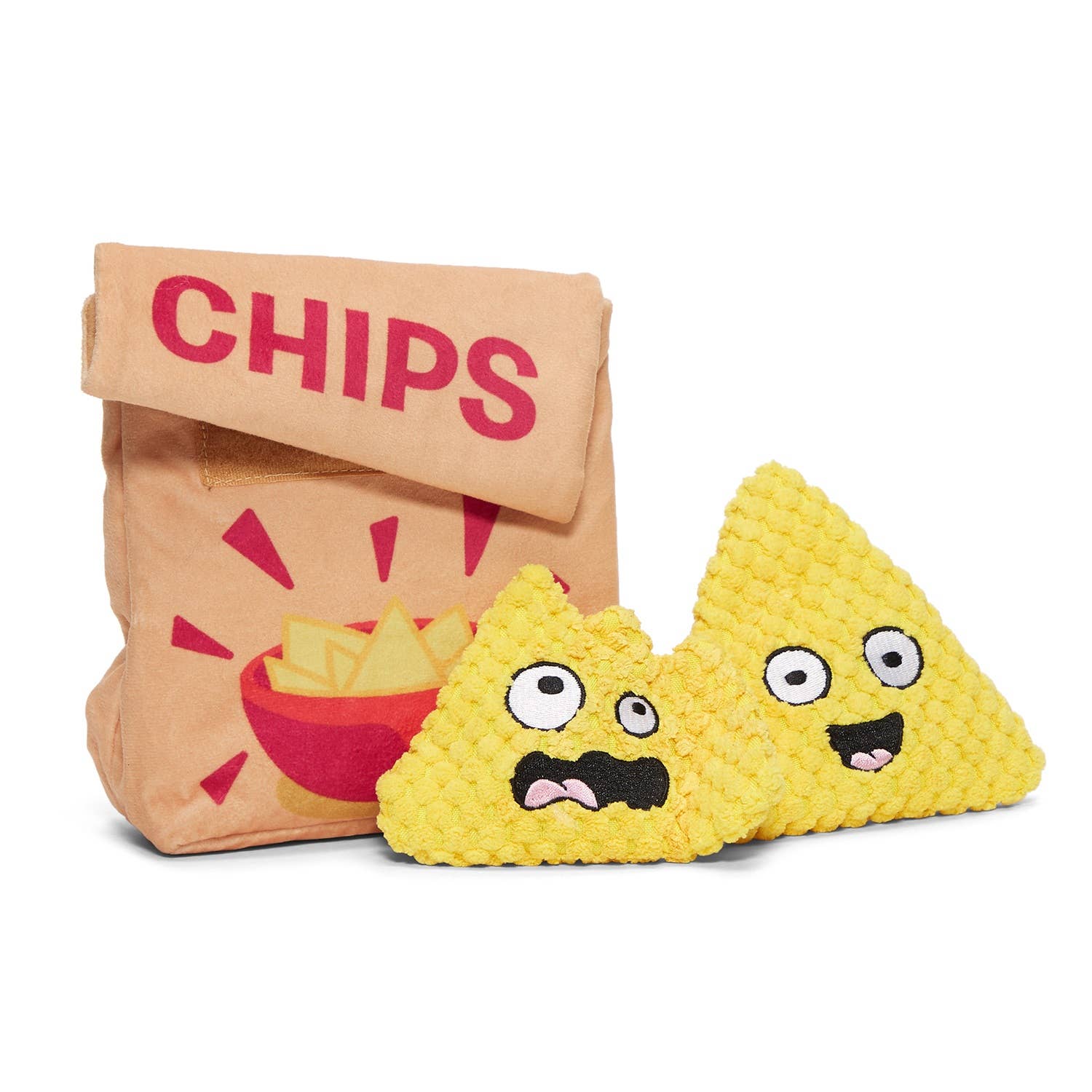 BARK A-Maize-ing Corn Chips Tortilla Chip Plush Food Dog Toy – Salty Paws