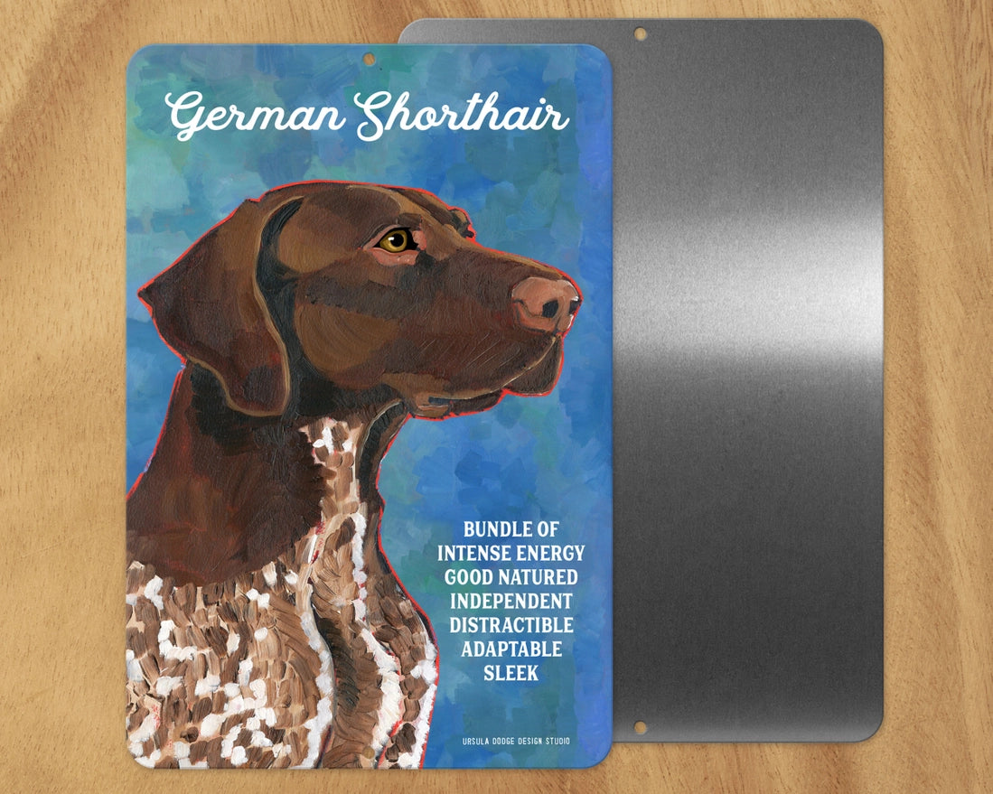 German Shorthair Pointer -UD Metal Sign – Salty Paws