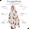 Silver Tabby Snugg Wraps with Hoodie – Ultra Soft Sherpa Fleece Wrap f ...