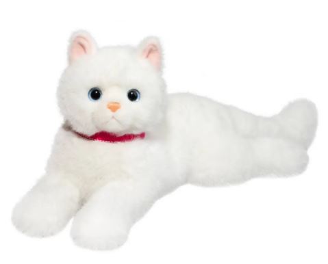 White Cat Plush Cat Stuffed Animal "Alba" Stuffy Stuffies – Salty Paws