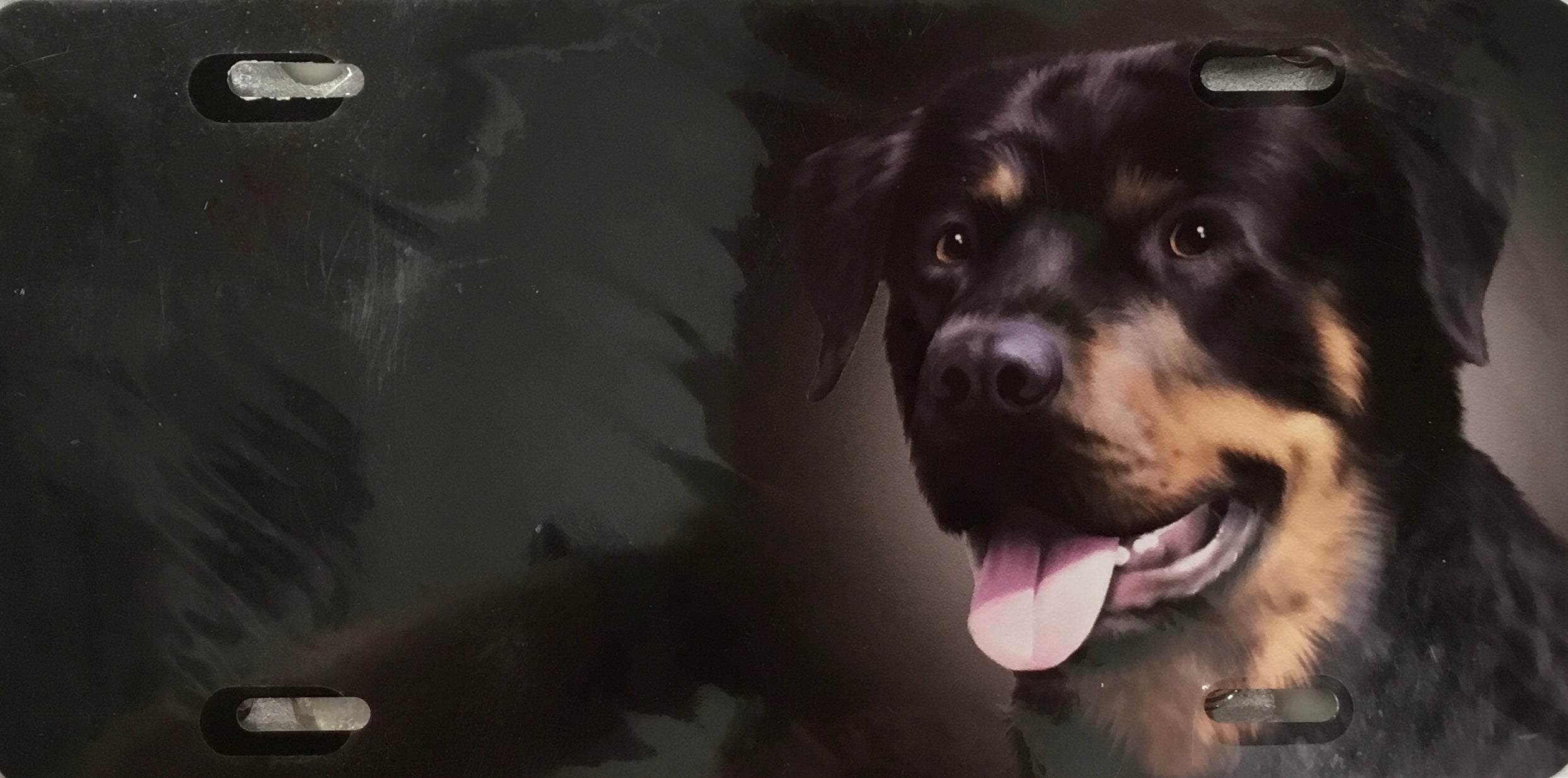 Rottweiler License Plate – Salty Paws