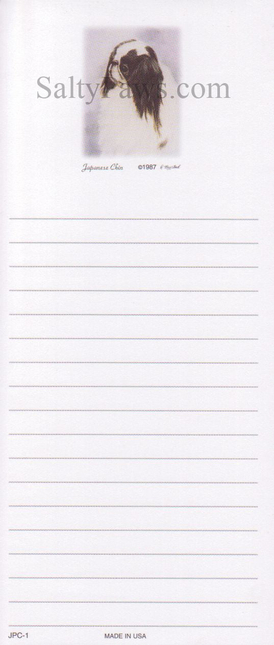 Japanese Chin List Note Pad – Salty Paws