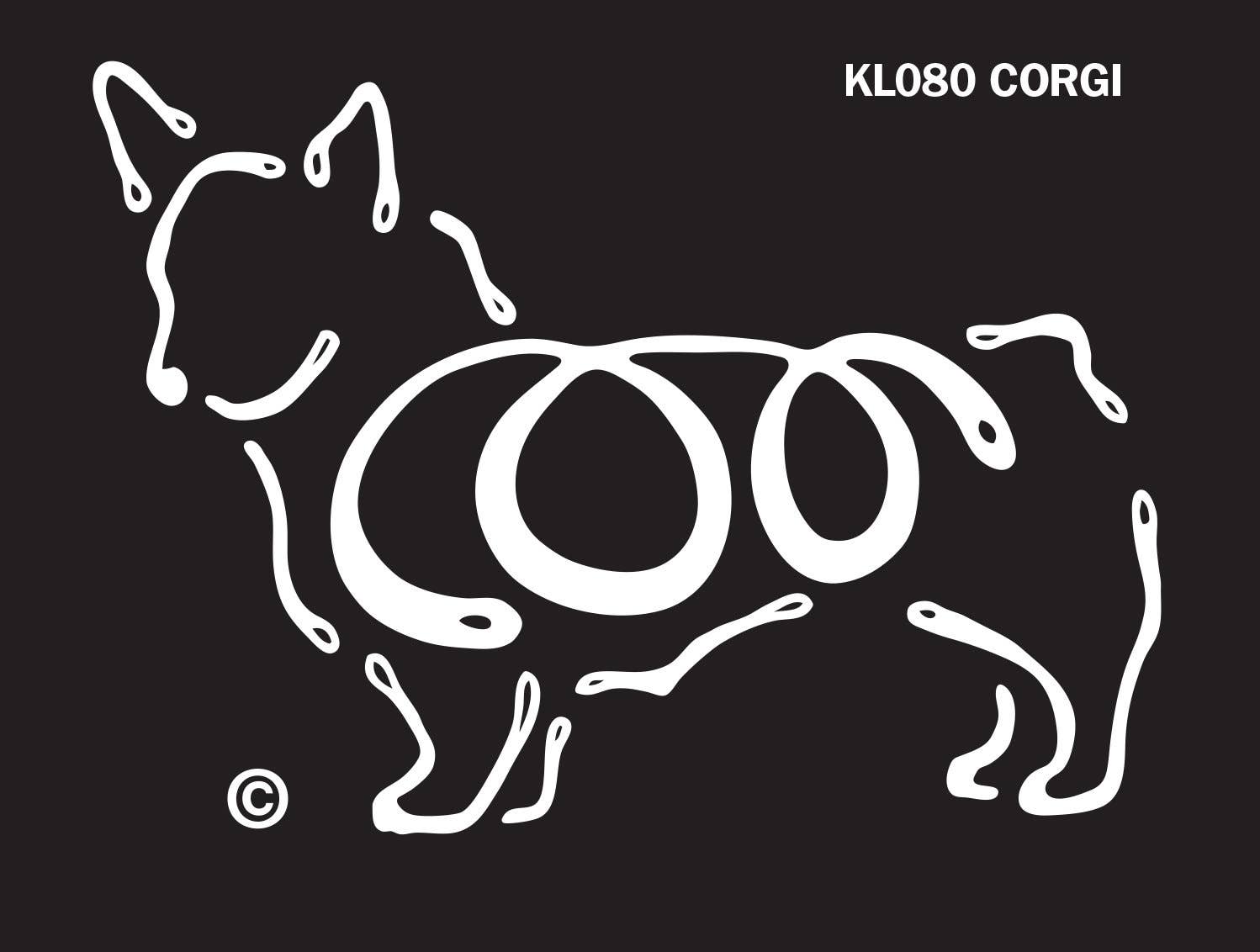 Corgi K-line Window Tattoo – Salty Paws