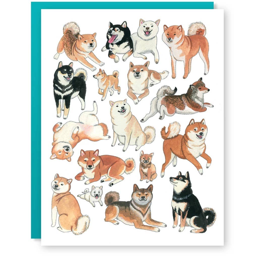 Shiba Inu Greeting Card – Salty Paws