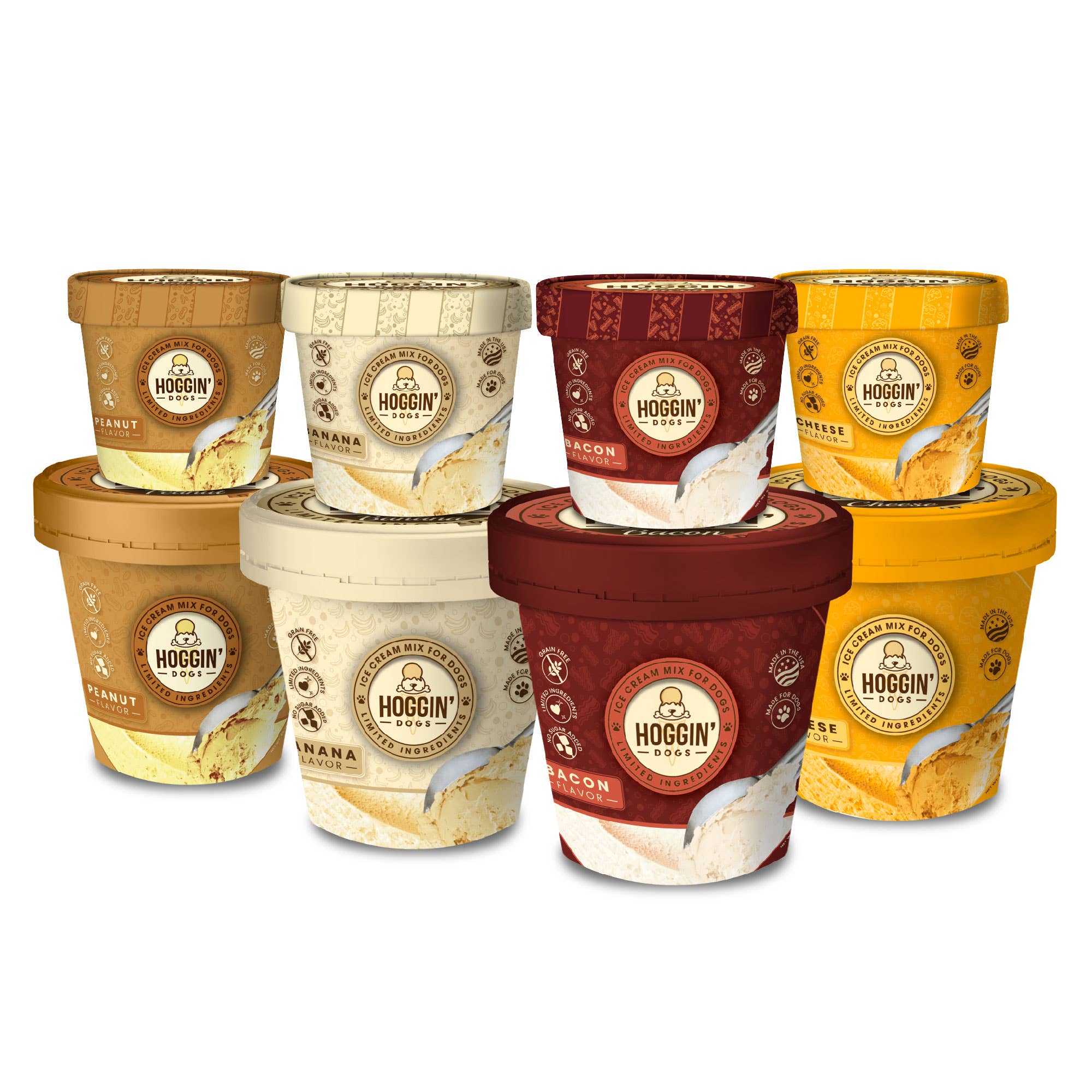 Hoggin' Dogs No Sugar Added Ice Cream Mix for Dogs – Salty Paws