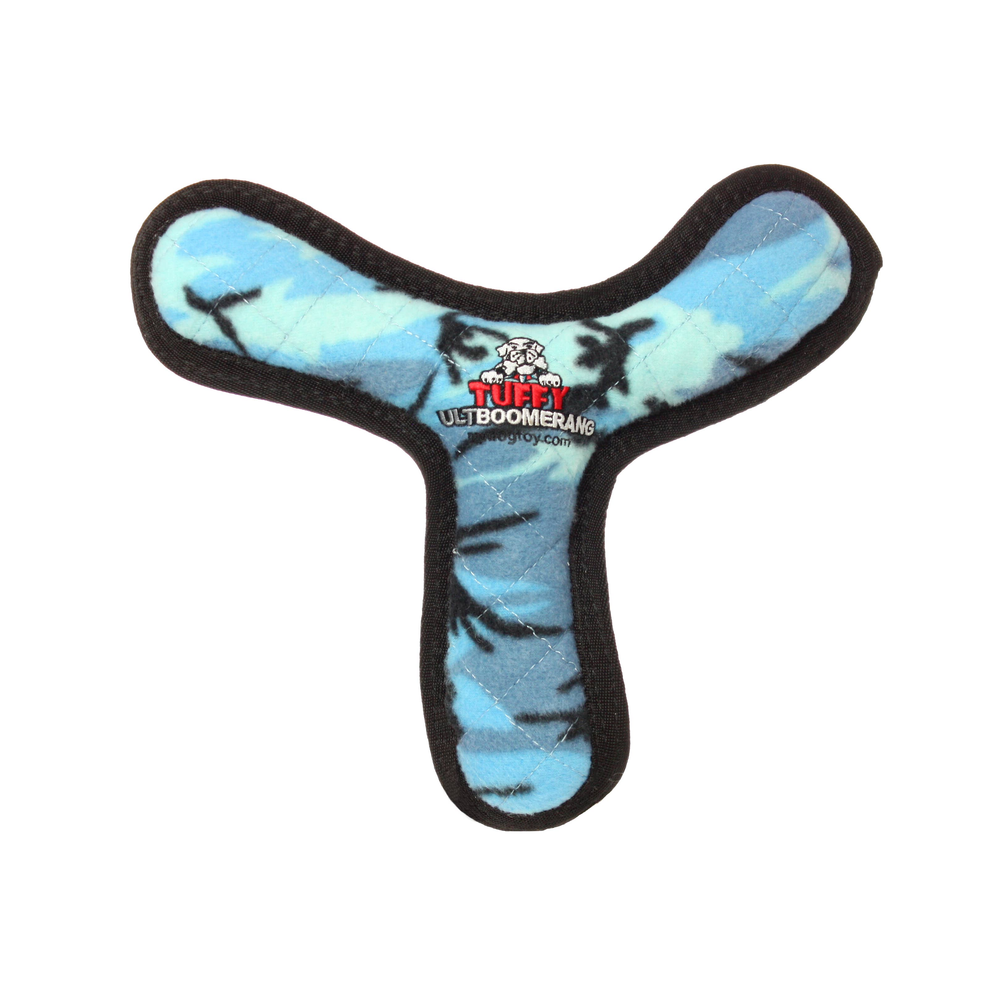 Tuffy Ultimate Boomerang - Camo Blue, Squeaky Dog Toy – Salty Paws