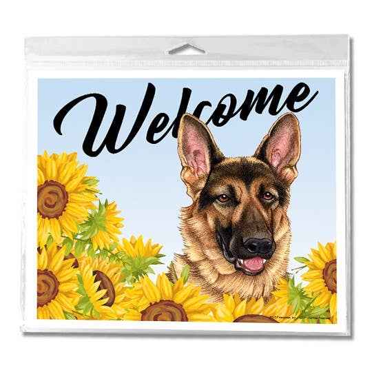 German Shepherd Mini Corrugated Plastic Yard Sign – Salty Paws