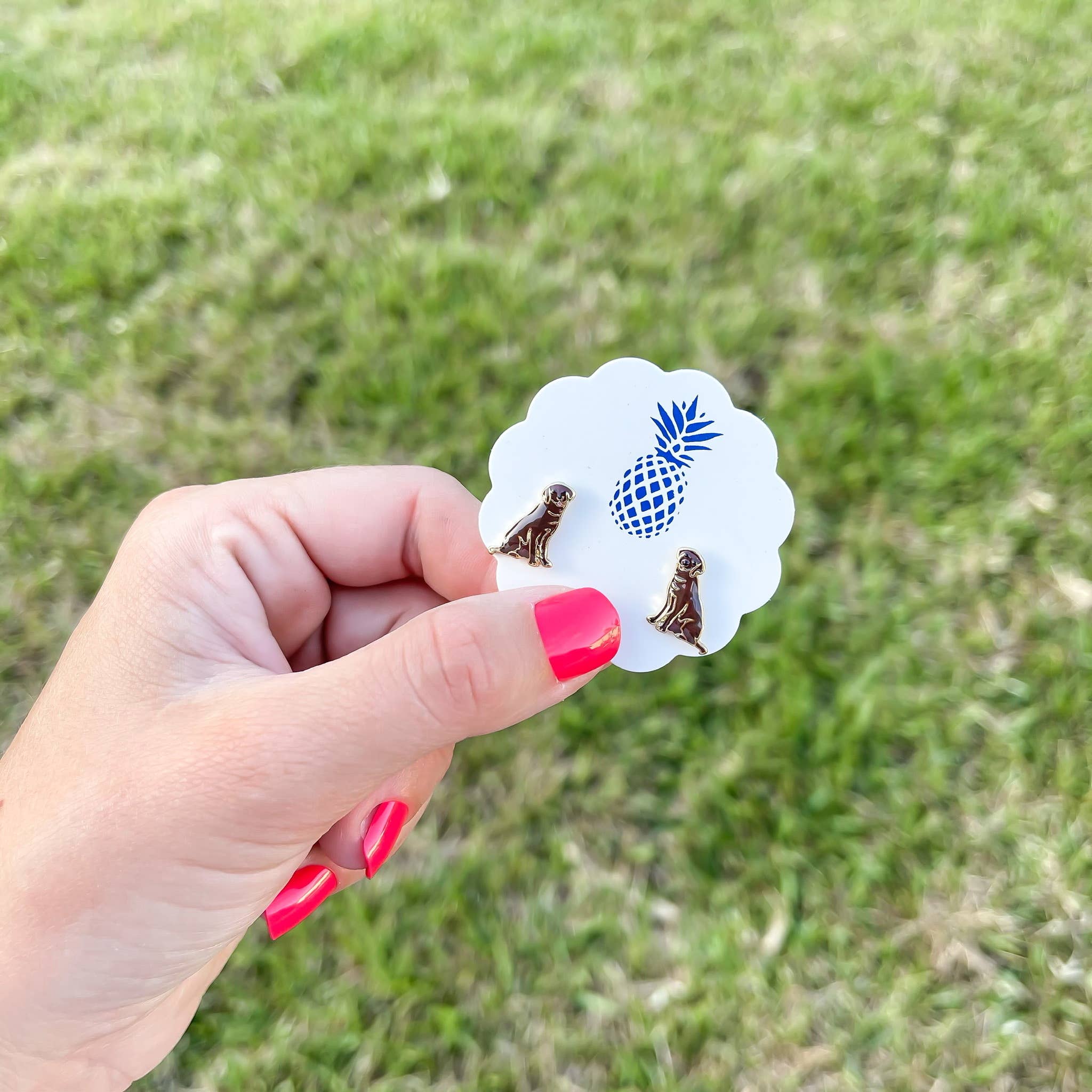 Chocolate Labrador Earrings – Salty Paws